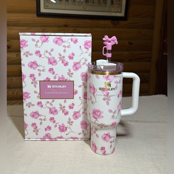 Stanley | Dining | Love Shack Fancy Stanley 4oz Ribbon Rosa Pink ...